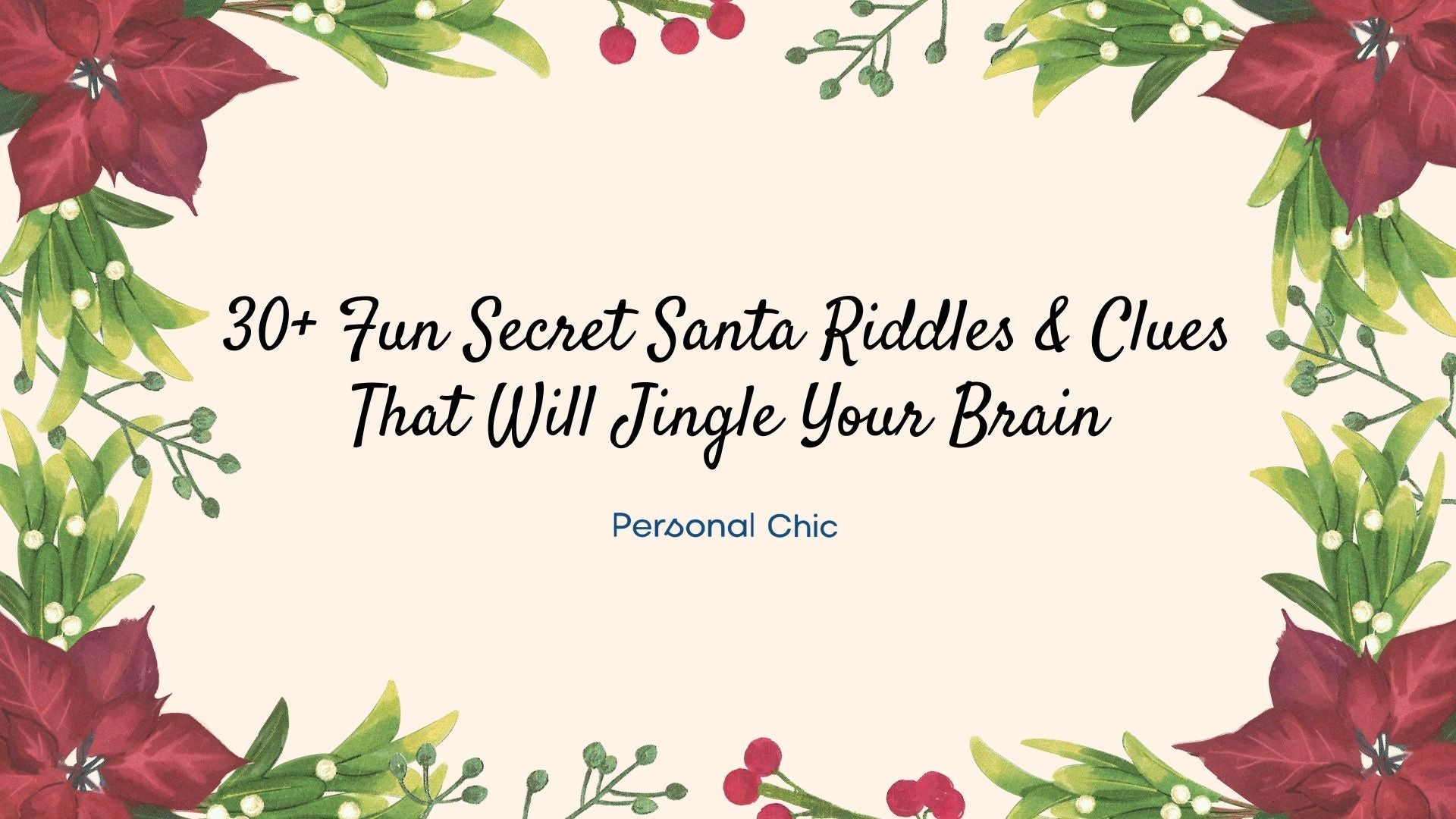 Top 30+ Fun Secret Santa Riddles & Clues for 2026 - Personal Chic