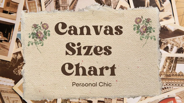 The Ultimate Canvas Sizes Chart For Your Wall Art - Personal Chic