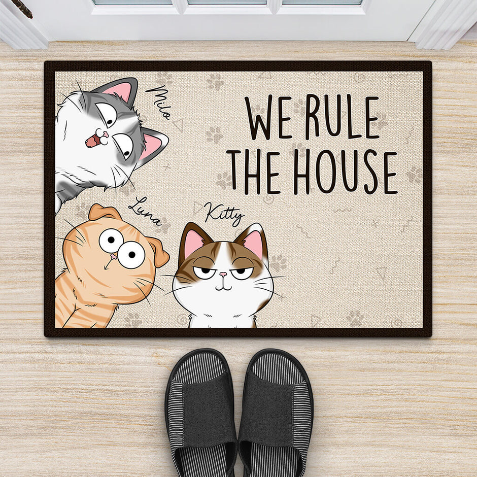 The Best Personalized Cat Doormat for Cat Lovers - Personal Chic