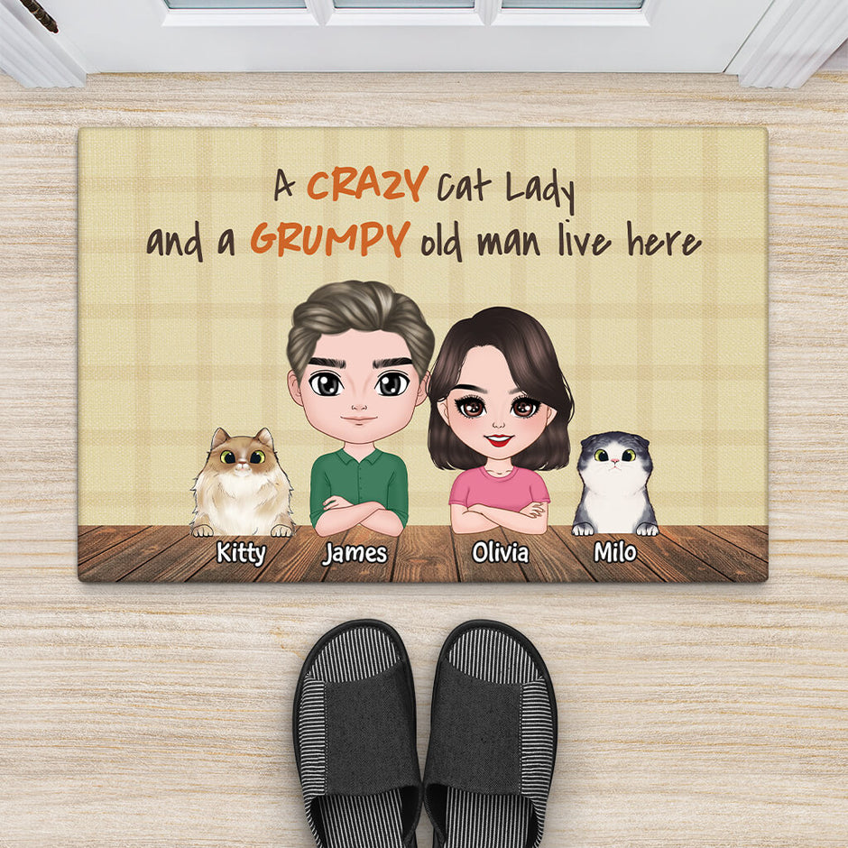 Personalised Cat Doormats | Custom Mat For Cat Lovers - Personal Chic