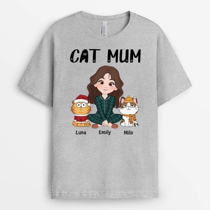 Cat Mom Shirt - Personalized Christmas Gifts For a Cat Lover - Personal ...
