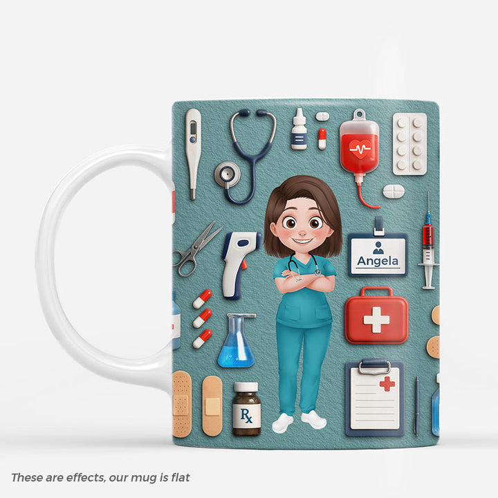 [3D Printing Effect] Personalized Nurse Mugs - Gifts for Nurses/Doctor ...