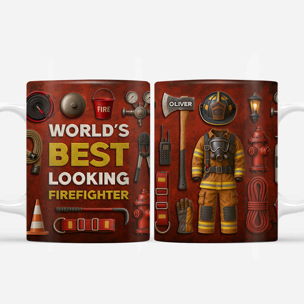 [3D Printing Effect] Personalized Firefighter Coffee Mugs - Gifts for ...