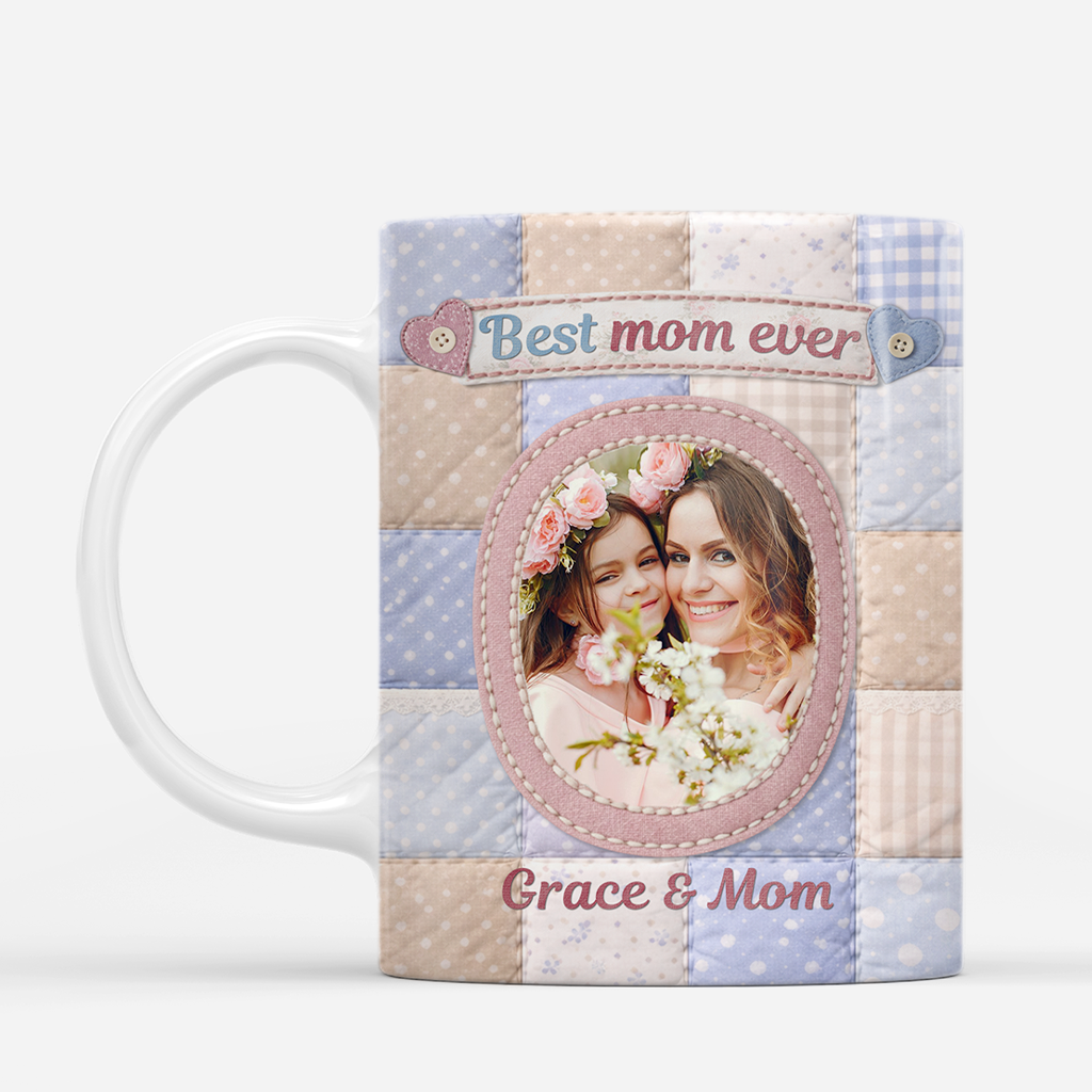 [3D Printing Effect] Best Mom Ever Mug - Custom Photo Gifts for Mom/Gr ...