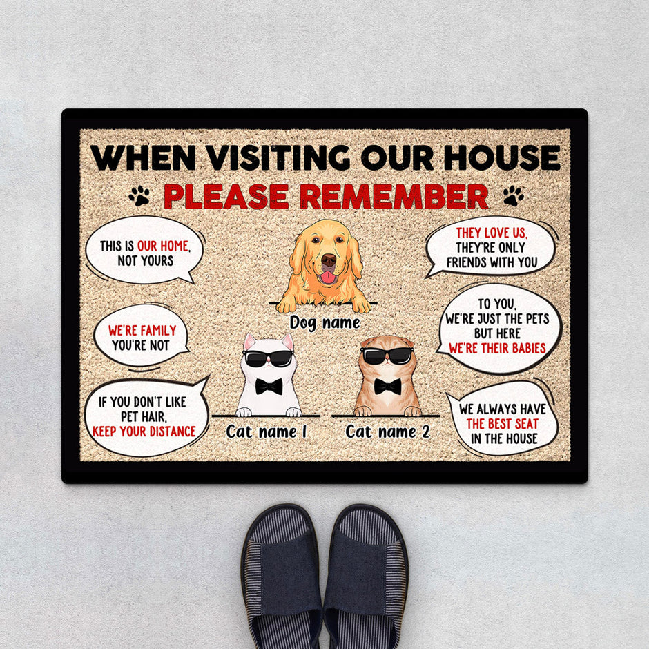 Personalised Dog Door Mats UK - Door Mats with Dogs - Personal Chic