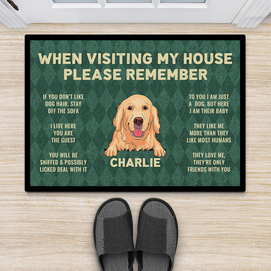 Personalised Dog Door Mats - Door Mats with Dogs - Personal Chic